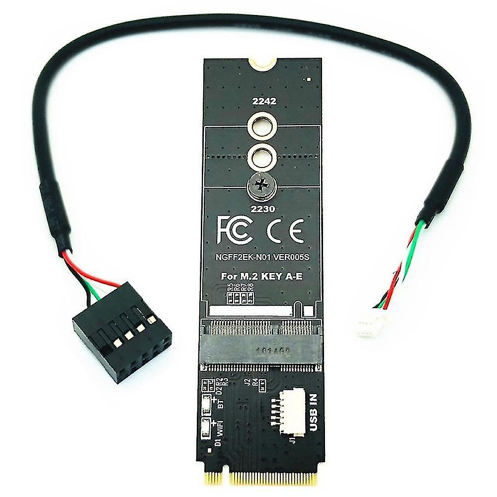 M.2 Key-m To Key A-e/e Adapter Riser Card For M.2 Ngff Pcie Protocol ...