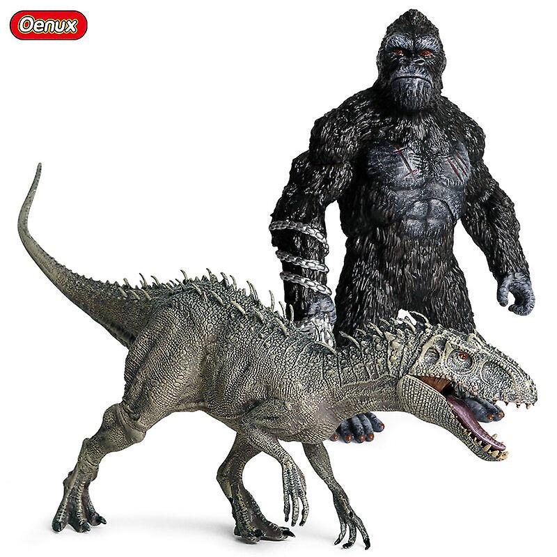 Oenux New Jurassic Dinossauro Indominus V-rex Action Figures Open Mouth ...