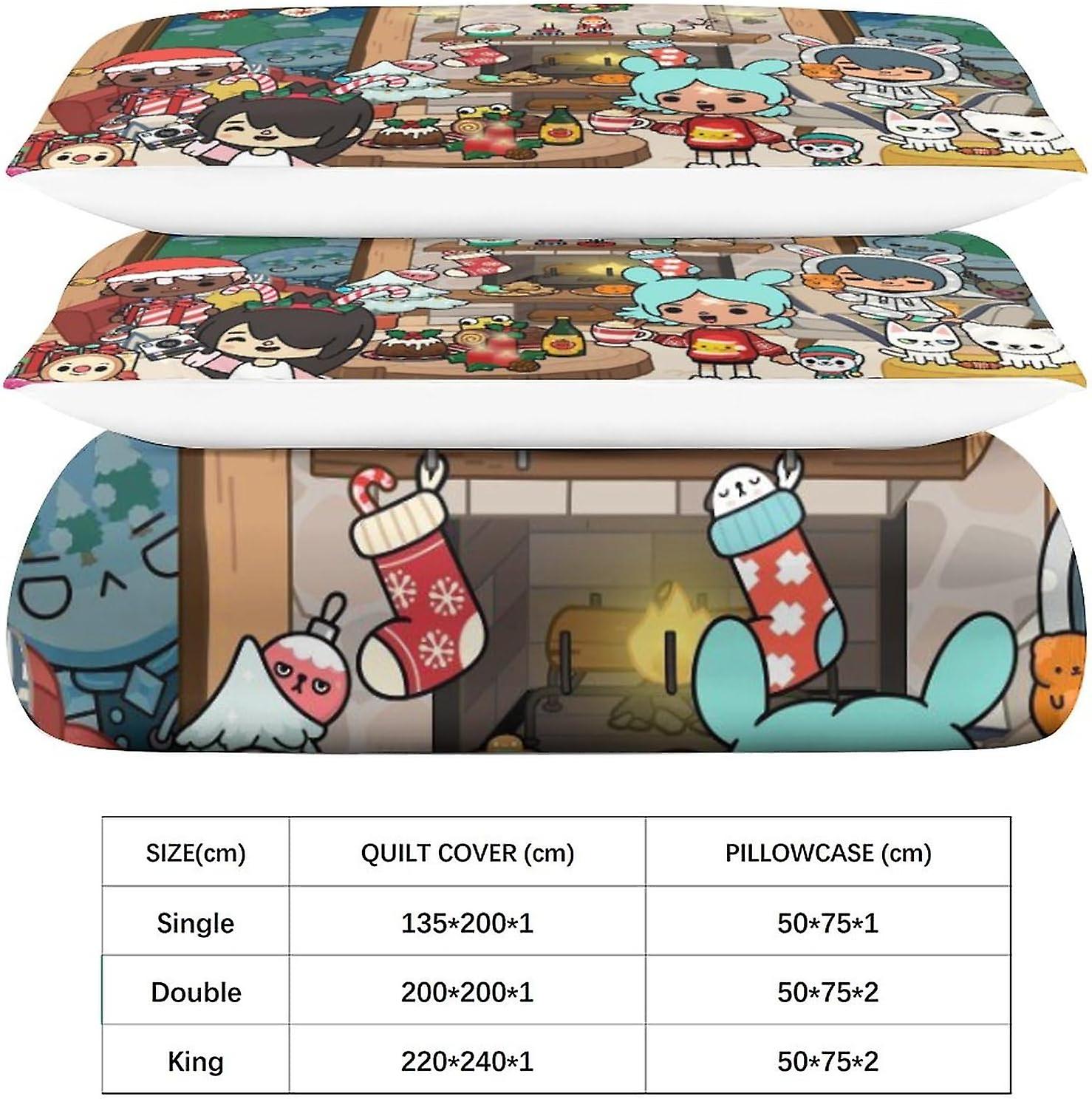 Entemah Toca Life World Bedding Set Duvet Cover Soft Microfiber Cute ...