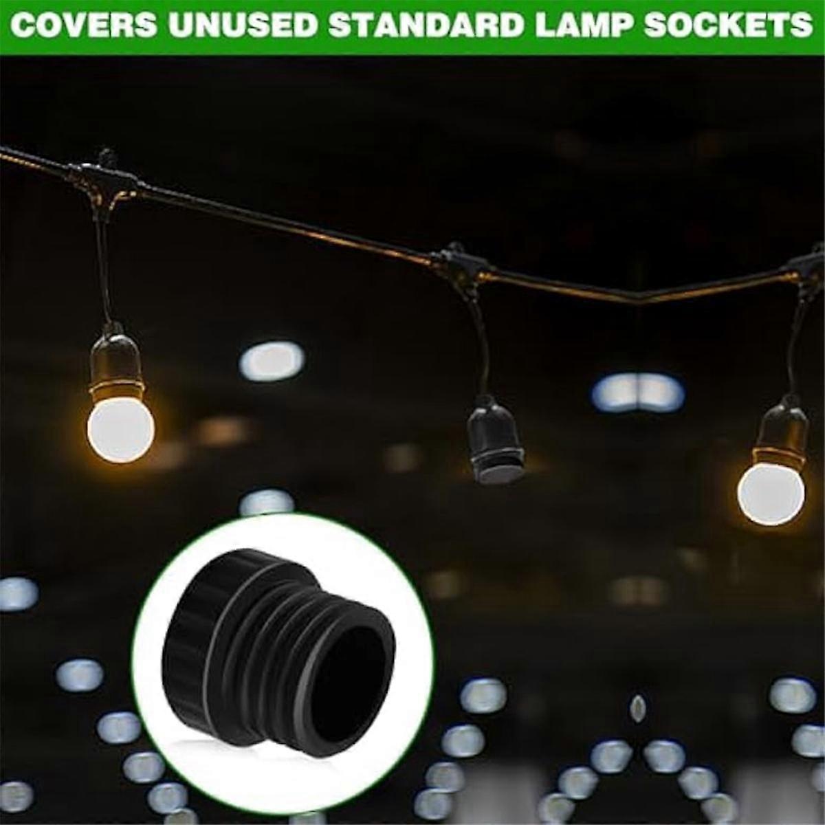 12Pcs Light Bulb Socket Cover,Light Socket Safety Cap Plugs for String ...
