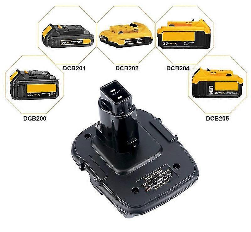 For DeWalt DCB/DCD/DCF 20V lithium battery converter adapter to DeWalt ...