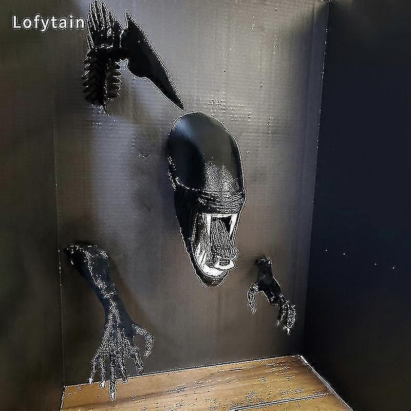 Lofytain Alien Xenomoprh Wall Art Sculpture Statue Horror Alien ...