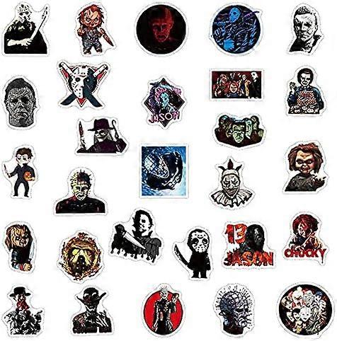 Horror Movie Killer Role Stickers,50Pcs Thriller Killer Role Stickers ...