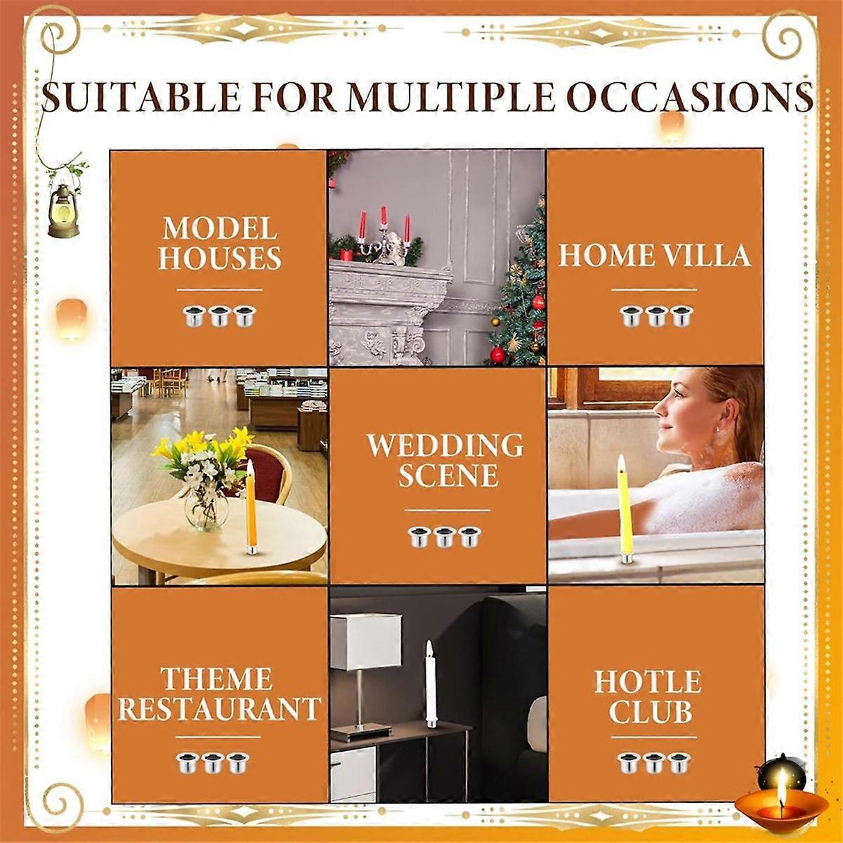 Metal Candle Holder with Round Flat Base Candle Cup Reusable Candle ...