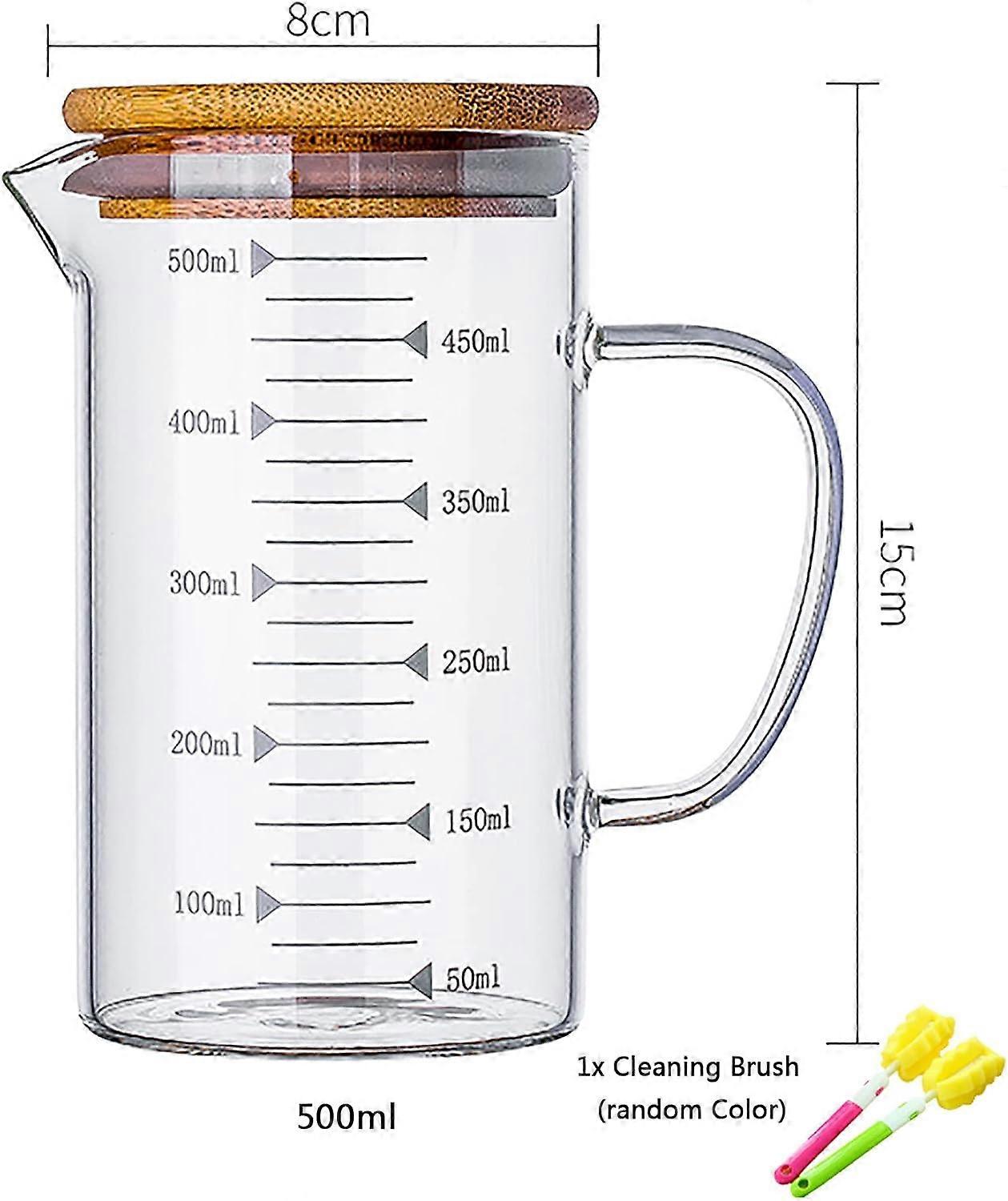 Glass Measuring Jug , Kitchen Lab Clear Easy to Read Measurements ...