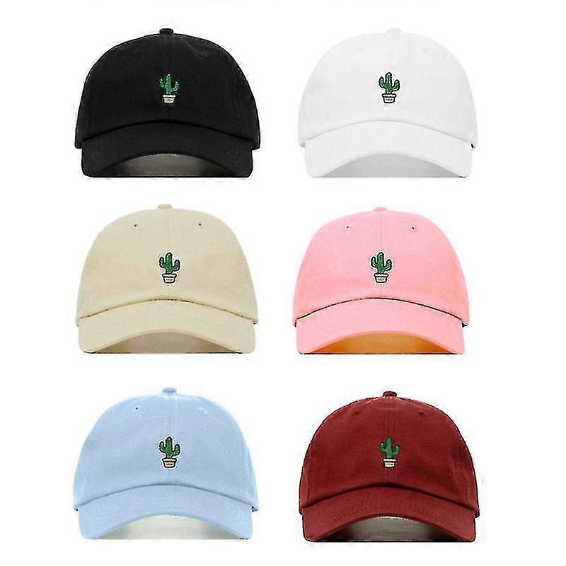 Cactus Embroidered Baseball Cap Fashion Couple Hat Summer Breathable ...