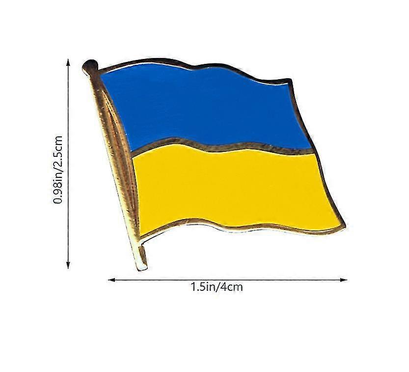 Ukraine Flag PinDouble-sided national flag Pin Dove of peace Pin For ...