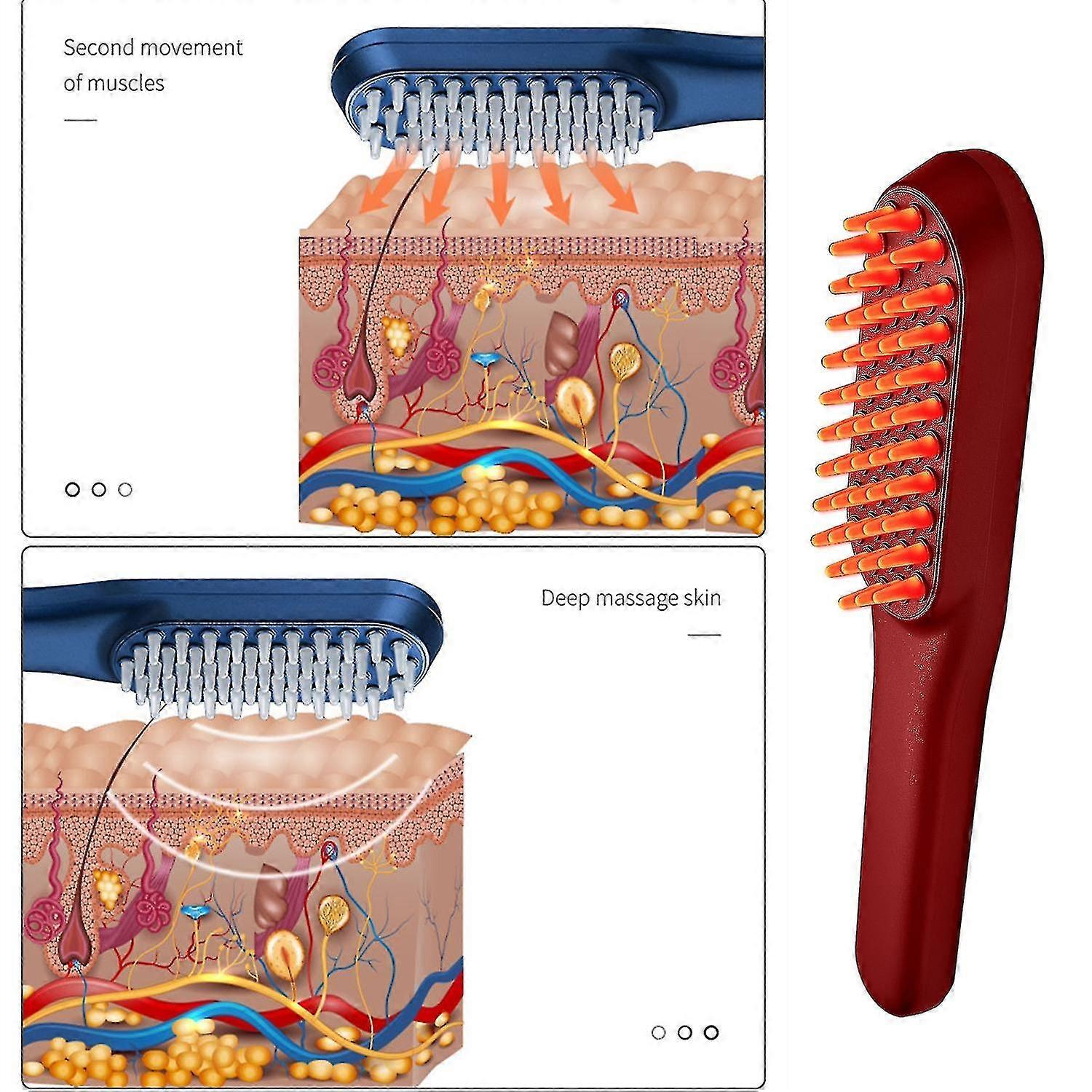Anti Hair Loss Comb With Therapy Infrared Red Light Phototherapy Scalp ...