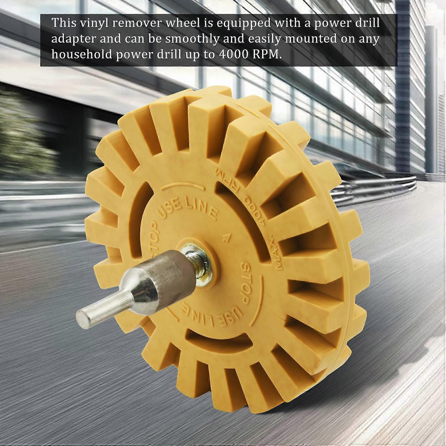 Eraser Wheel Decal Remover Set 4 Inch Adhesive Sticker and Vinyl ...