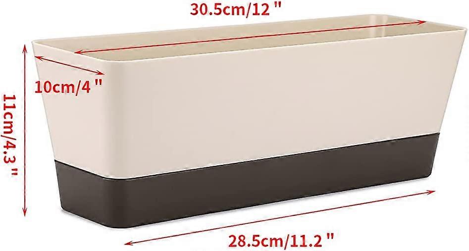 Rectangular Flower Box, Rectangular Plastic Flower Pot, Outdoor Balcony ...