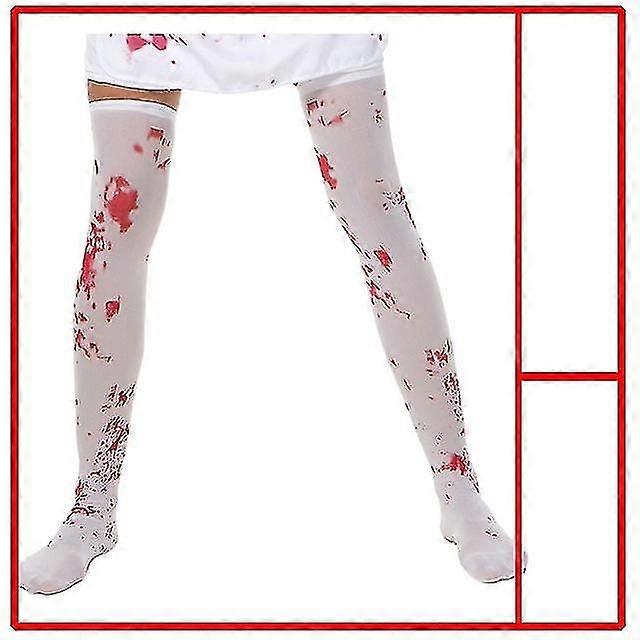 Halloween Cosplay Costumes Bloody Rose Mary Nurse Demon Clothes White ...