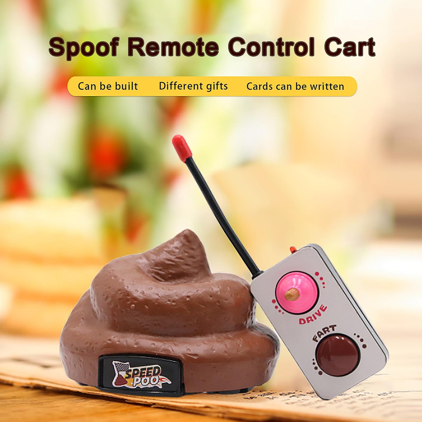 Decompression Toy Remote Control Poop Car Funny Spoof Novelty Nausea ...