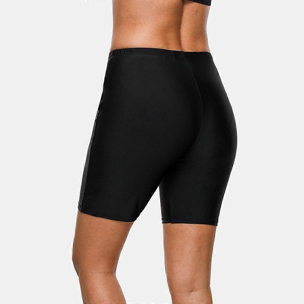 Charmleaks Women Sports Swimming Short Skinny Swim Trunks Ladies Bikini ...