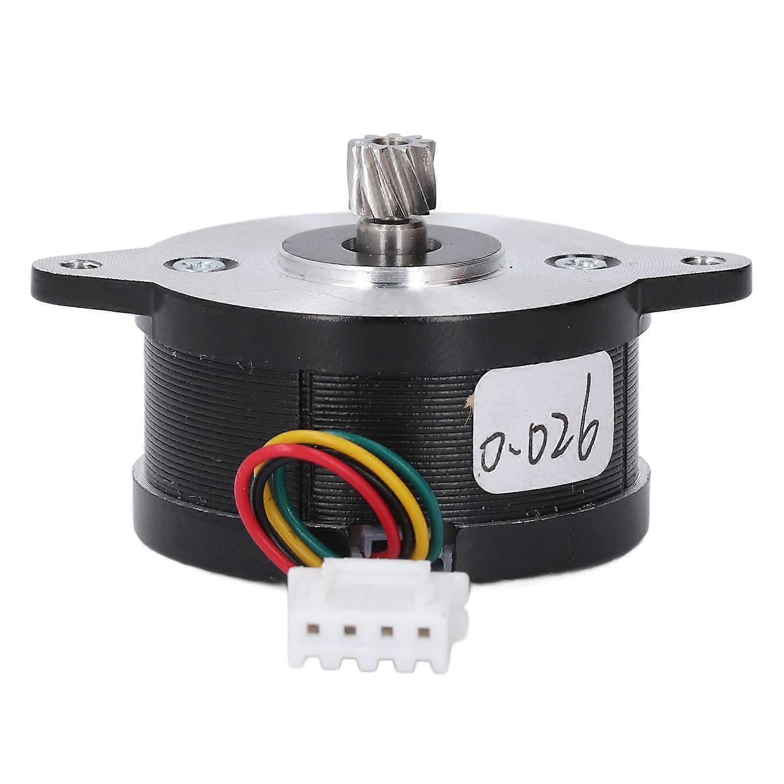 Round Stepper Motor 2PH 1.8 Step Angle DC 2.4V 1A 9T Helical Gear 36mm ...