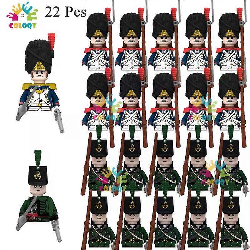 Napoleonic Wars Military Soldiers Building Blocks Ww2 Mini Action ...