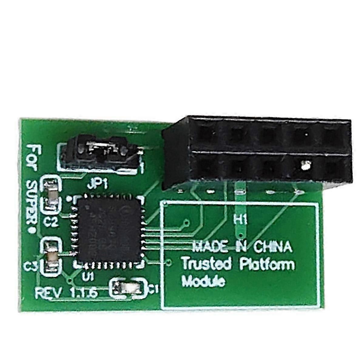 1 PC 10 Pin SPI TPM 2.0 Module Trusted Platform for SuperMicro AOM-TPM ...