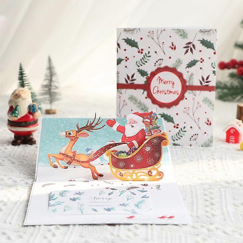 Elegant & Cute Christmas Cards, Merry Christmas Card Pop Up, 3D Paper ...