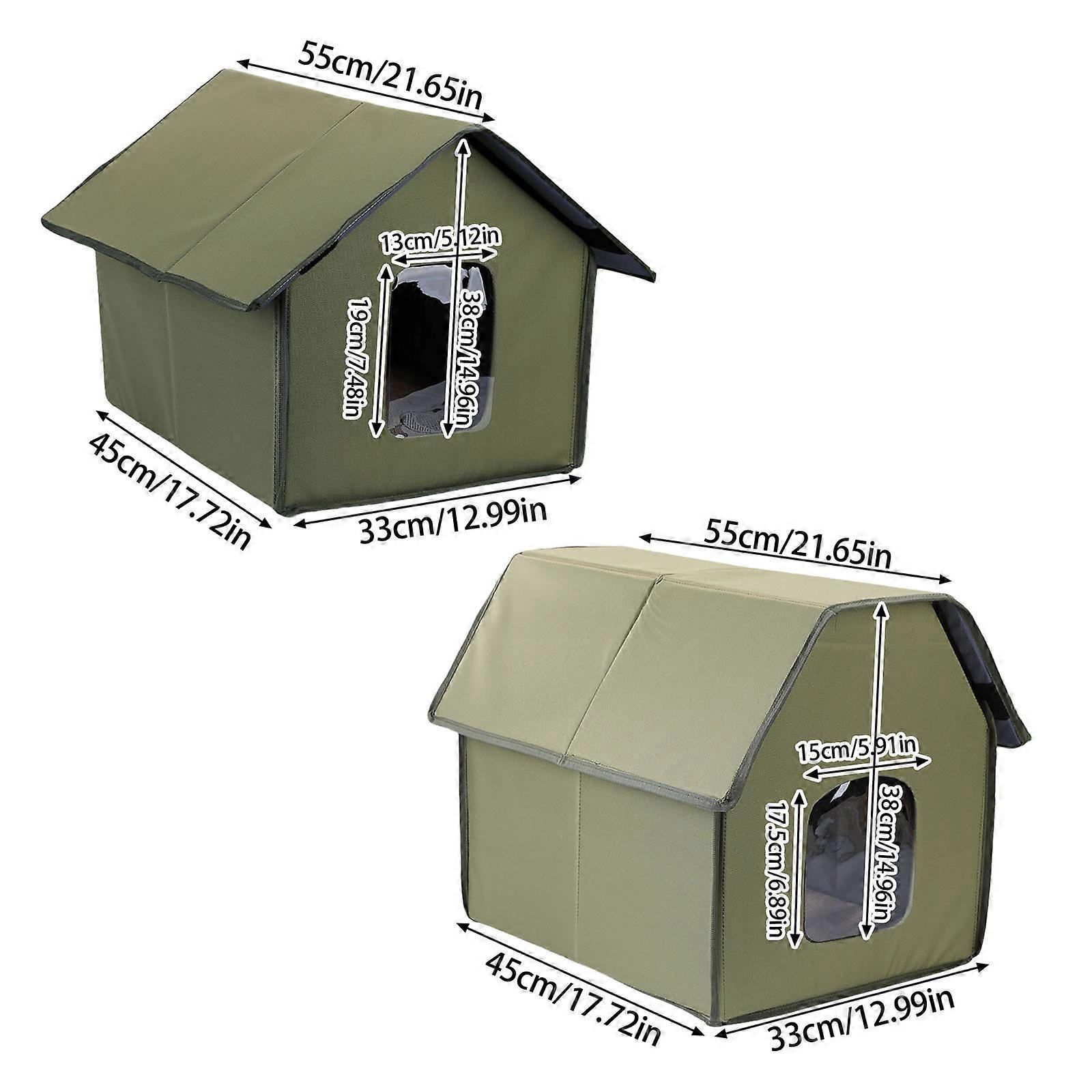 Insulated Outdoor Cats House Easy Assembly Design for Winter Waterproof ...