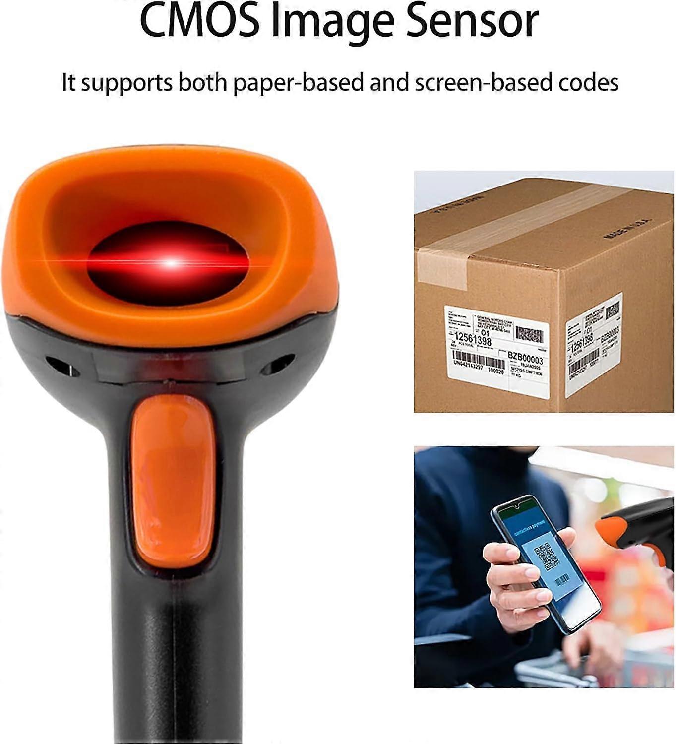 QR Barcode Scanner, USB Cable, Fast and Precise Scan for Mobile Payment ...