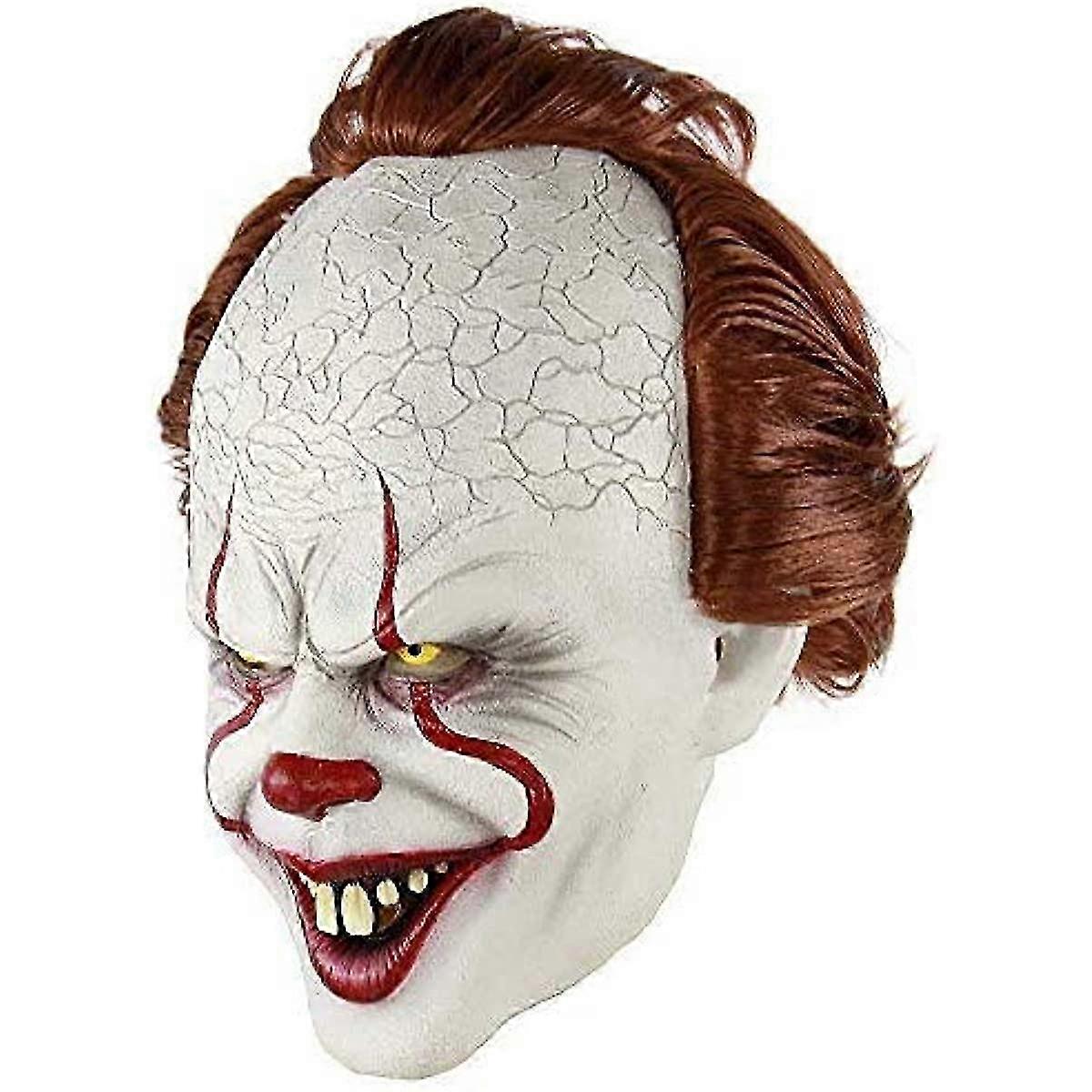 Lelestar Stephen King s It Mask Pennywise Scary Clown Latex Mask Horror Joker Mask Clown Mask ...
