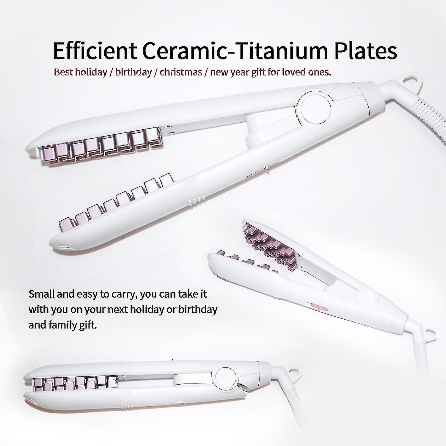 Mini Bouffant Anion Curler Root Corn Beard Grid Curl Straight Double ...