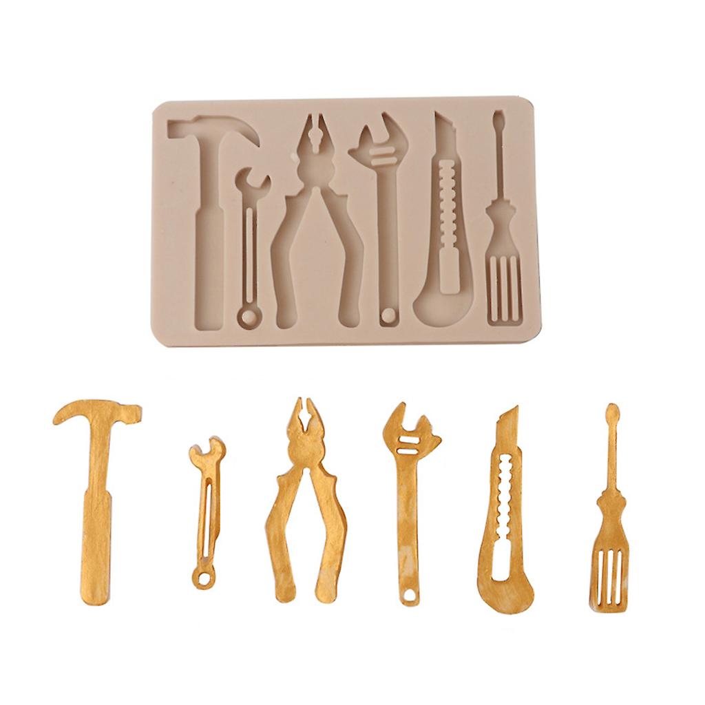 Cake Chocolate Decorating Baking Mould Tools Spanner Saw Ladder Shape ...