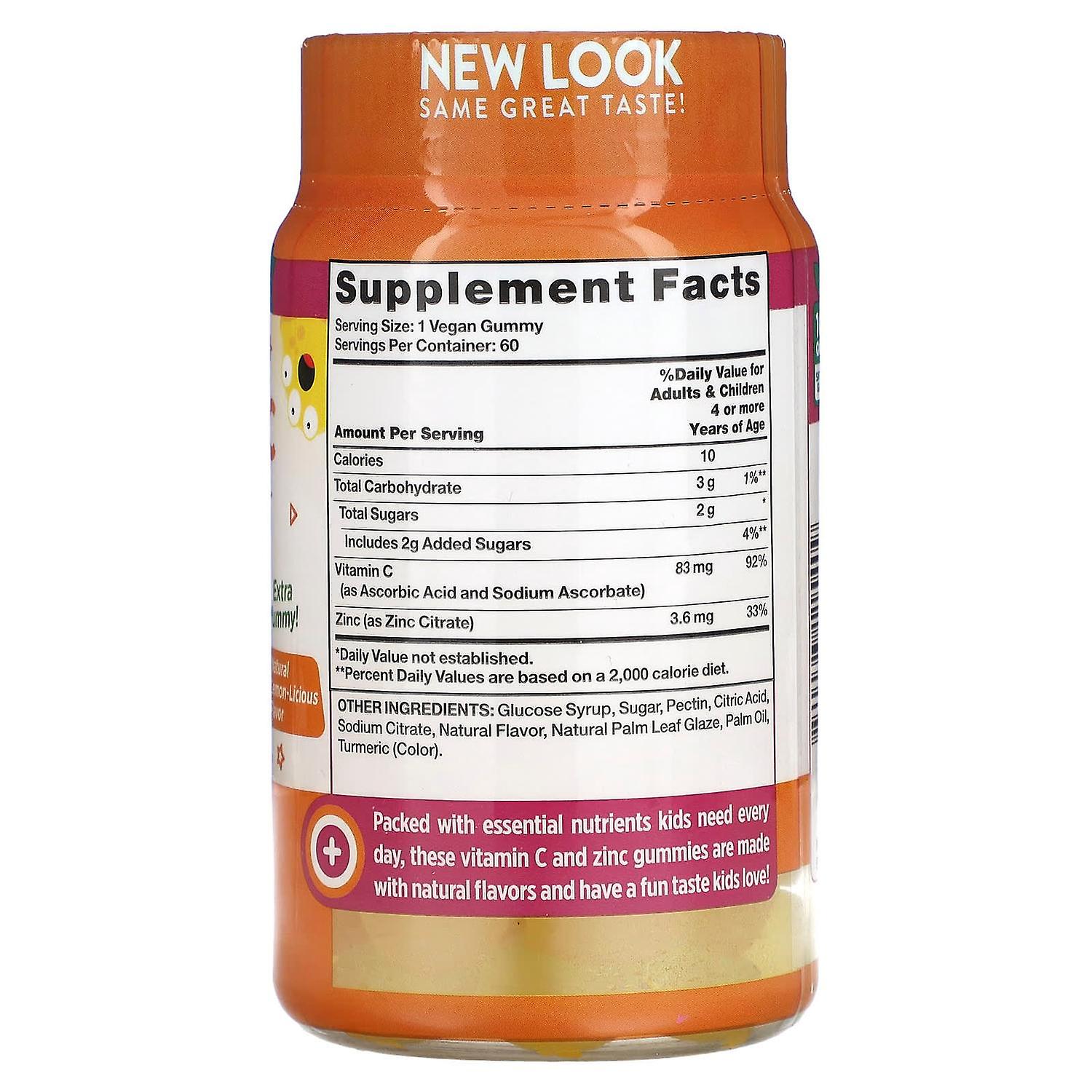 Nature's Truth, Just 4 Kids, Vitamin C + Zinc, Natural Lemon-Licious ...