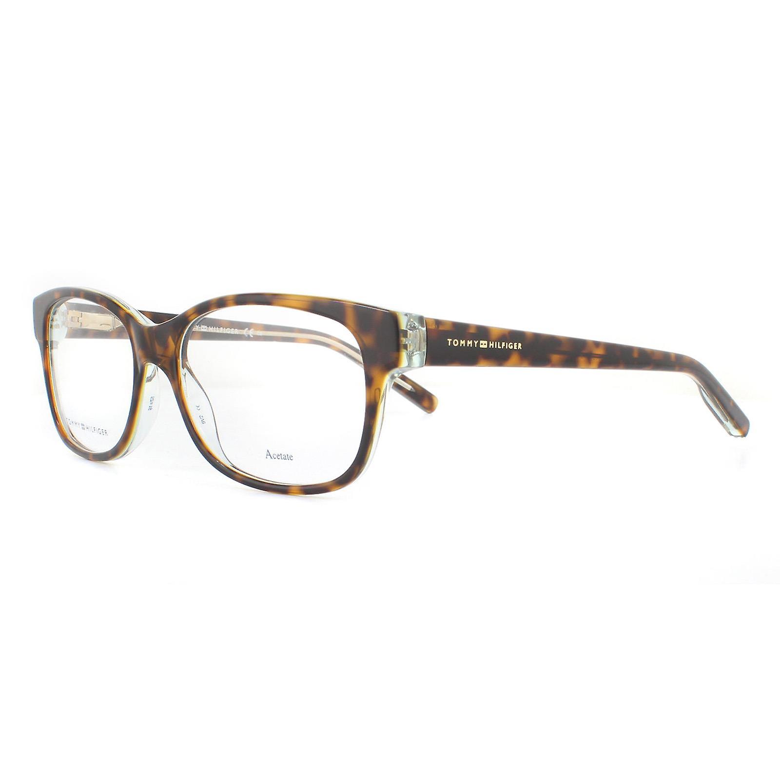 Tommy Hilfiger Glasses Frames TH 1017 1IL Havana Transparent Grey Men ...