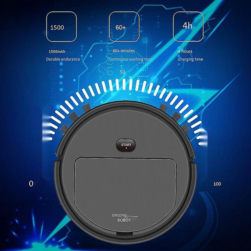Smart Robot Vacuum Cleaner 3-in-1 Household Cleaning Machine Automatic ...