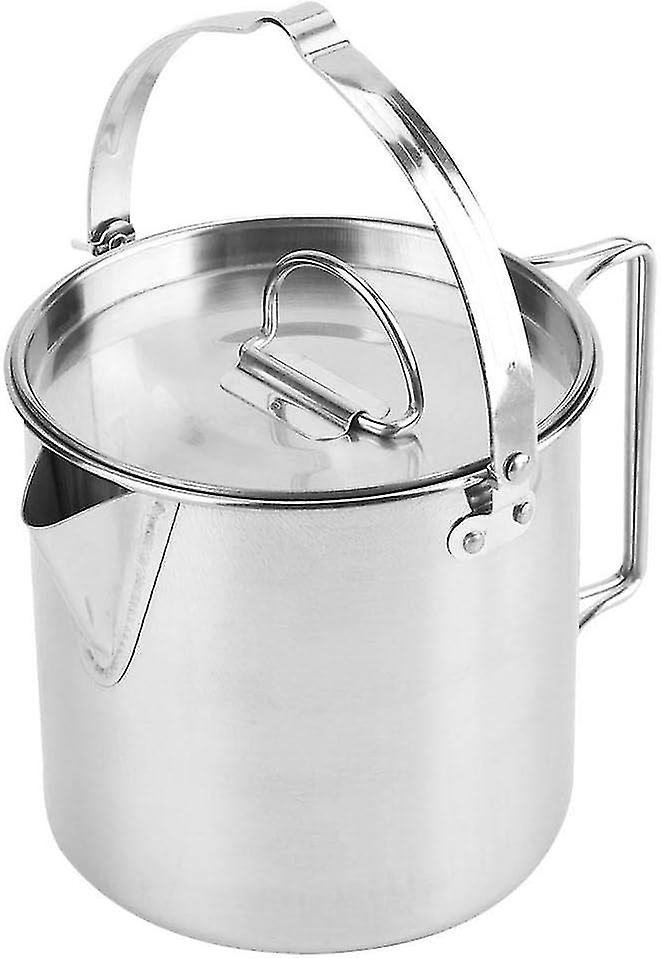 Camping Pot 1.2 L Foldable Camping Cattle Made Of Stainless Steel With ...