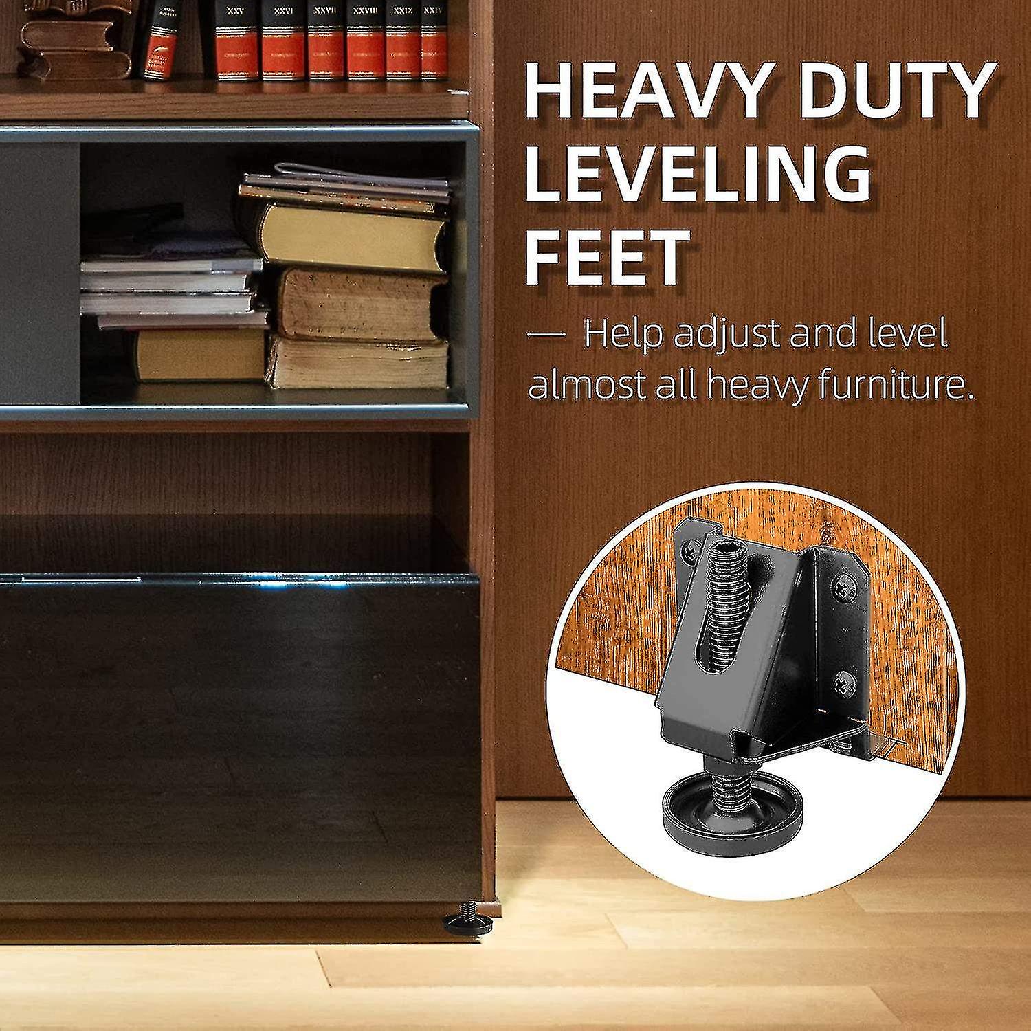 Adjustable Leg Leveler, 4 Pack Leveling Feet Heavy Duty Leg Levelers ...