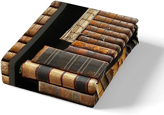 Vintage Books Bedding Set 3d Bookshelf Bedclothes Single Kids Boys ...
