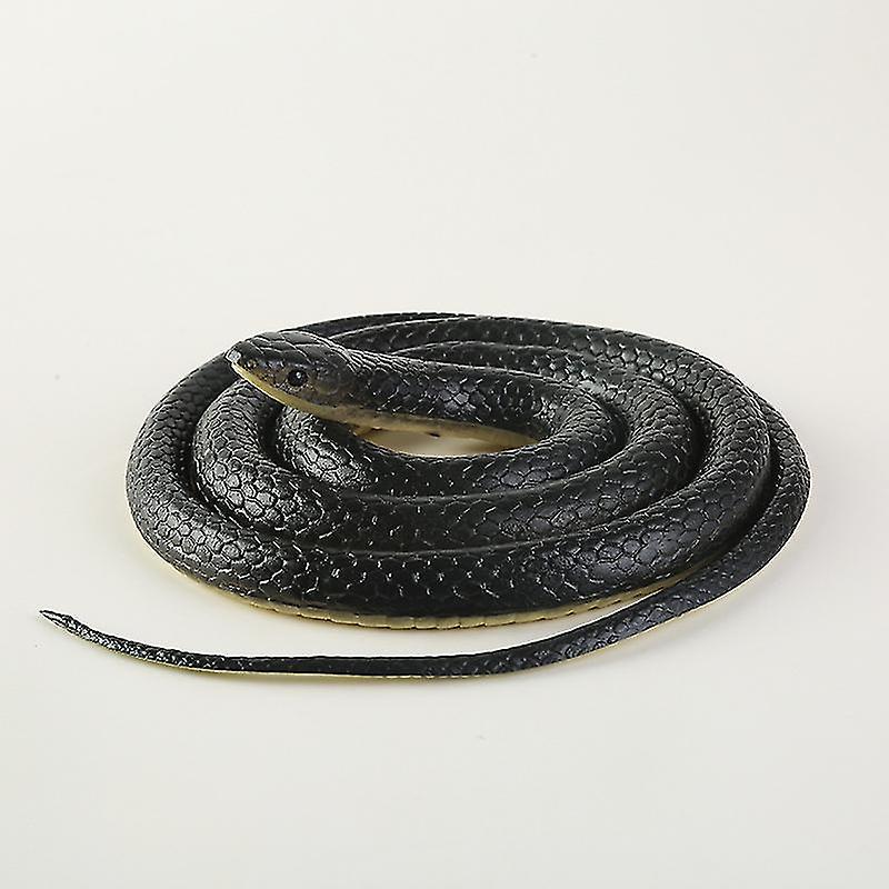 Large Rubber Snake, Realistic Rubber Scary Snake Toy, Fake Large Black ...