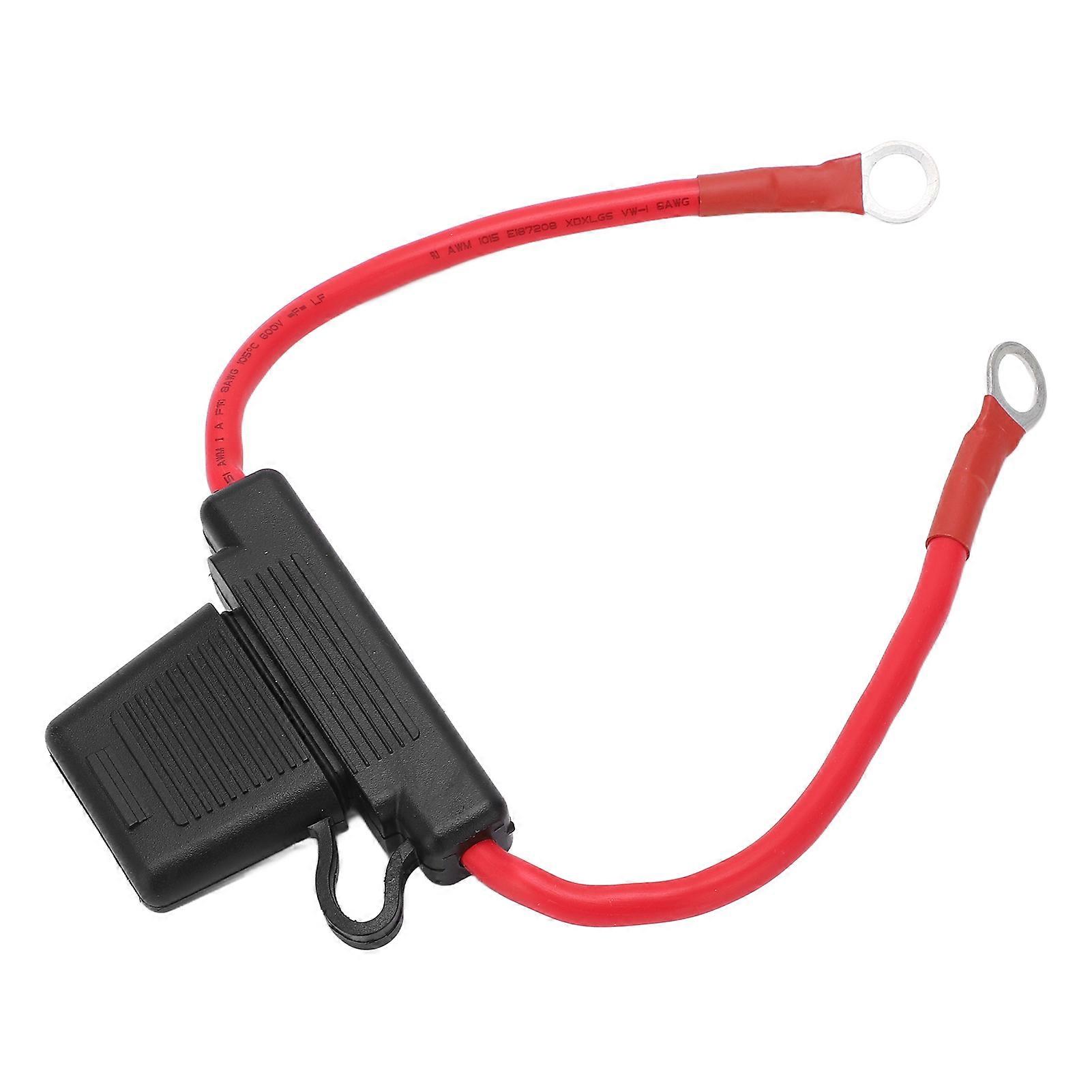 8AWG Inline Fuse Holder with 80A Blade Fuse for 12V 24V Vehicle and ...