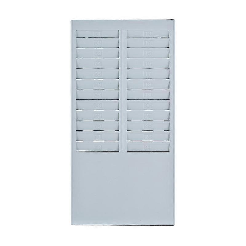 Time Card Rack Wall Mount Holder - 24 Pocket Slot for Attendance ...