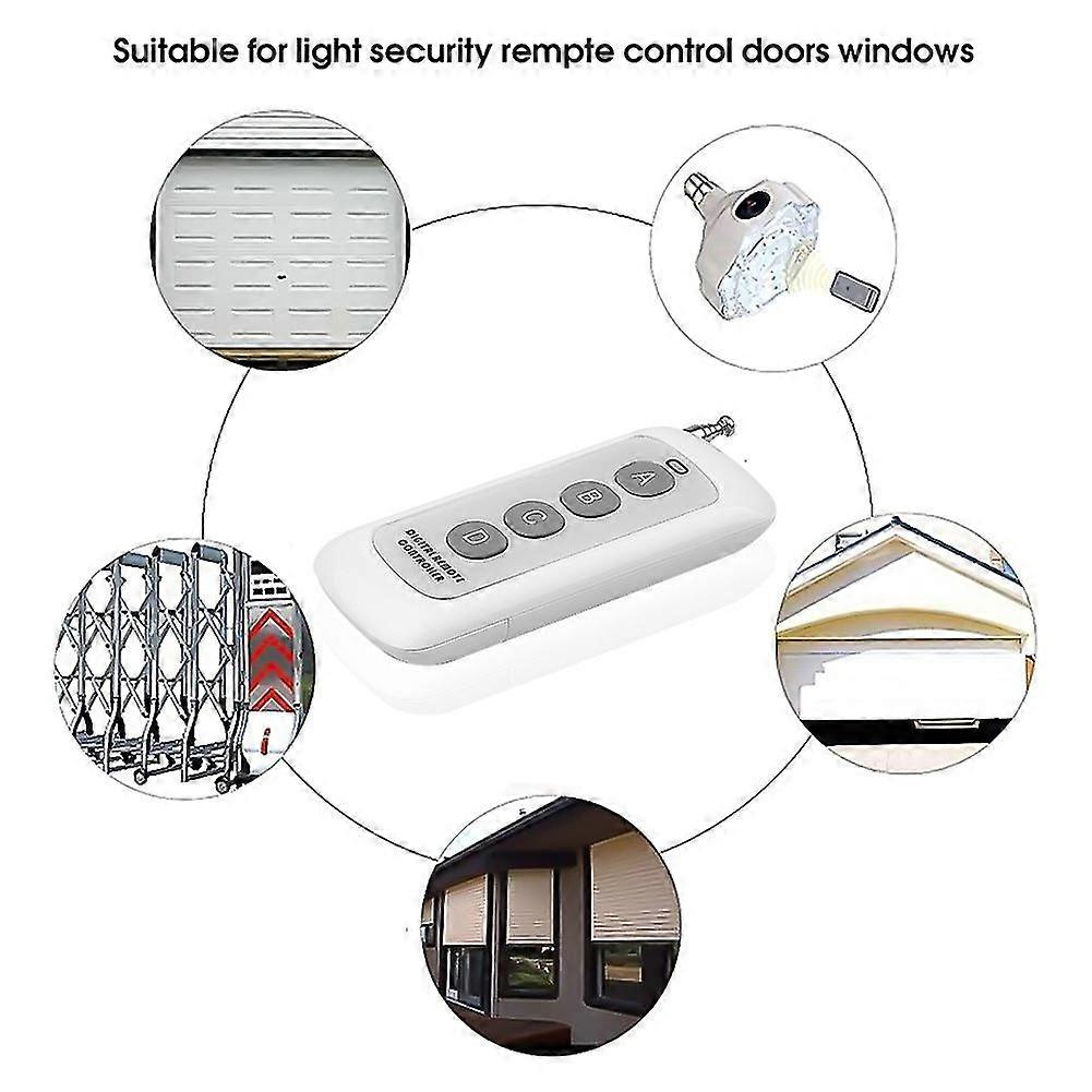 4 Buttons 433MHz 1000m Long Range Wireless Remote Control Switch ...