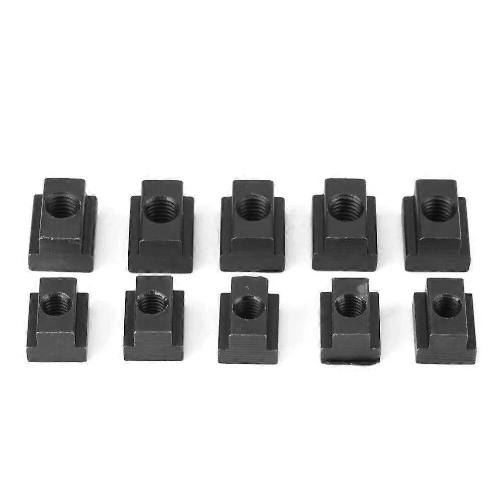 New 5pcs/set M8 M10 Oxide Finish Grade 45 steel T-Slot Nuts High ...