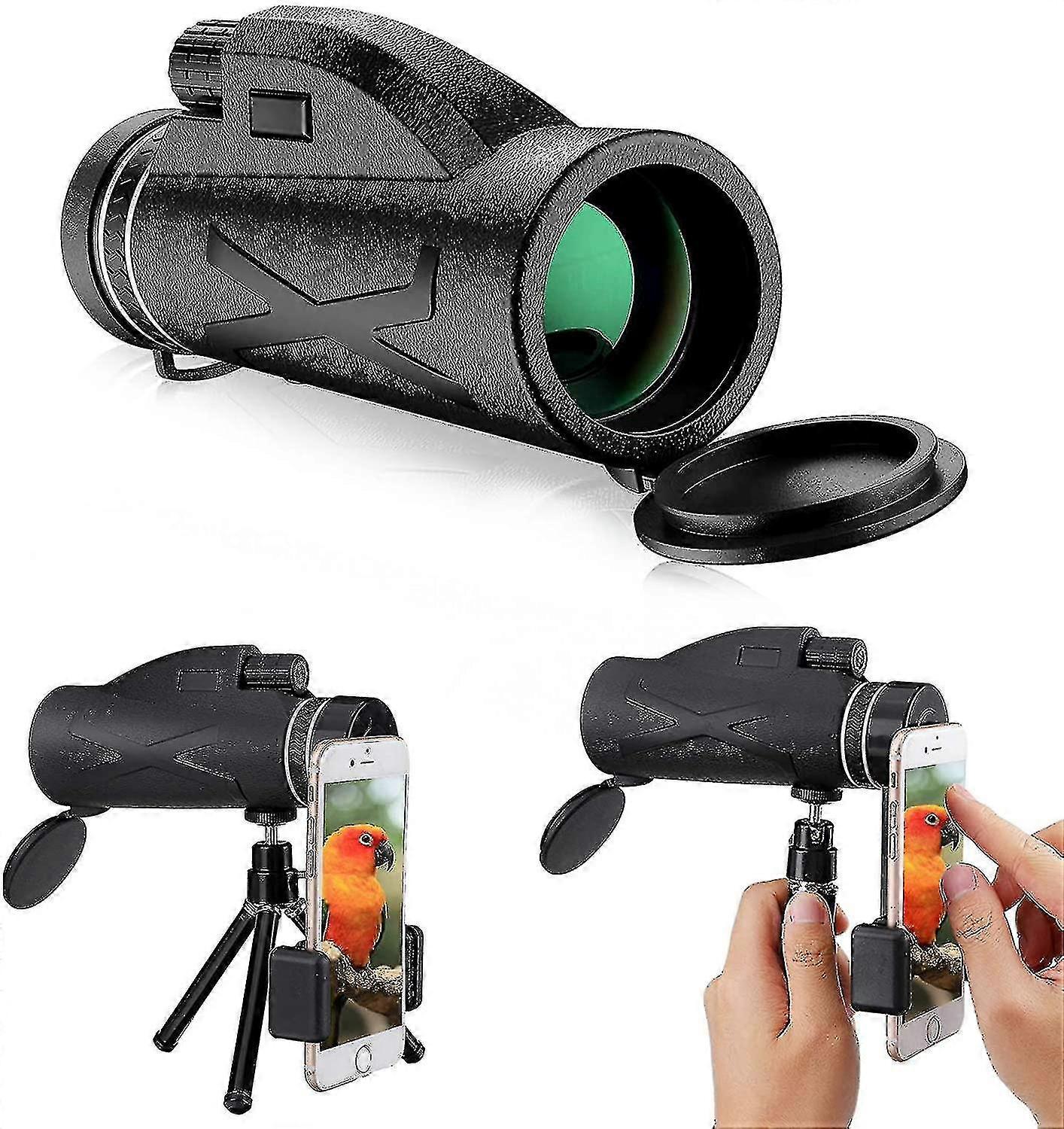 Starscope Monocular Telescope, 12x50hd Telescope, With Mobile Phone ...