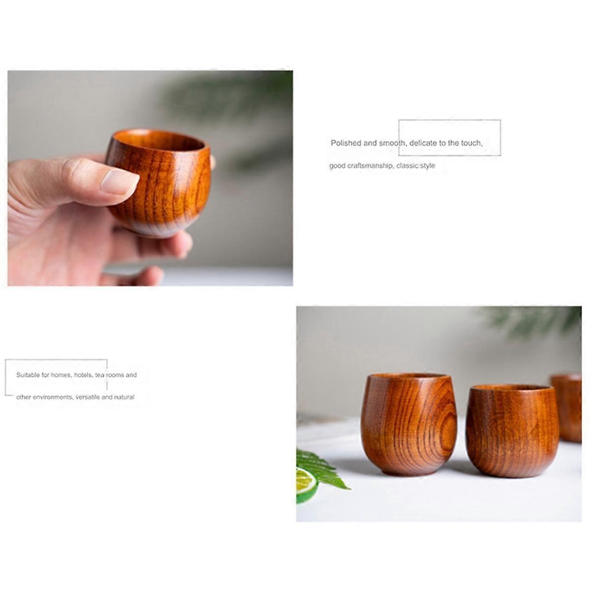 Wooden Cup Solid Wood Cup Solid Wood Water Tea Cup for Kitchen Living ...