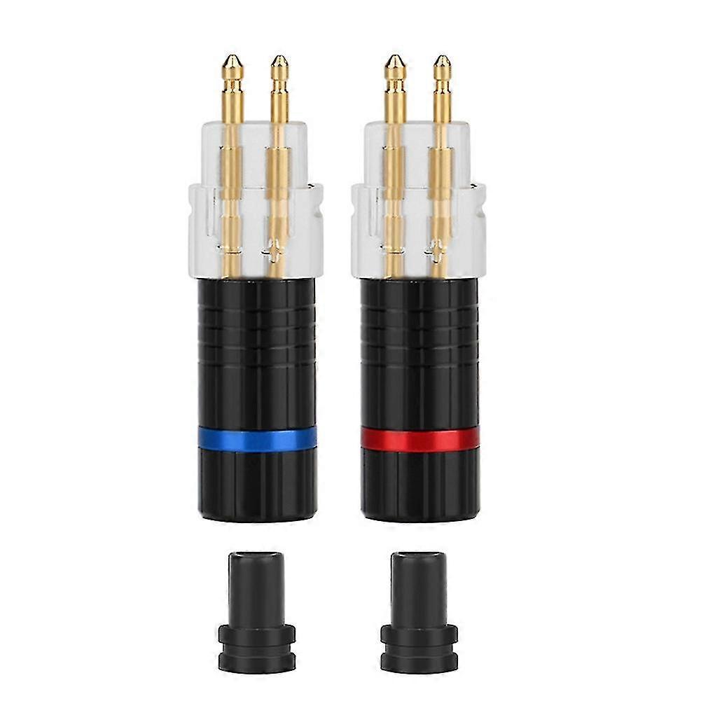 2Pcs Earphone Cable Pin Plug Connector for Sennheiser HD650 HD600 HD580 ...