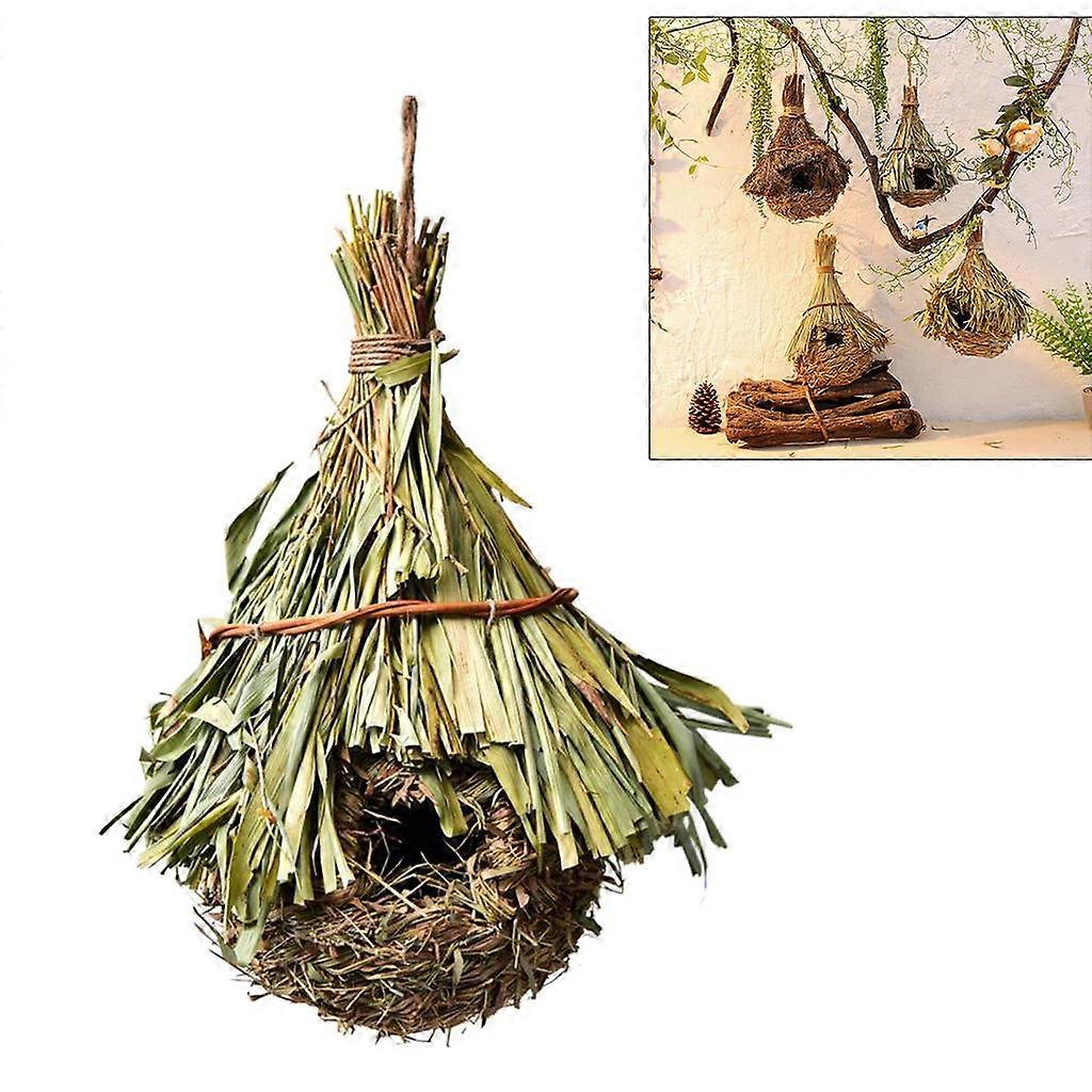 Hummingbird Nesting House, Bird Hand Woven Nest Hanging Birdhouses ...