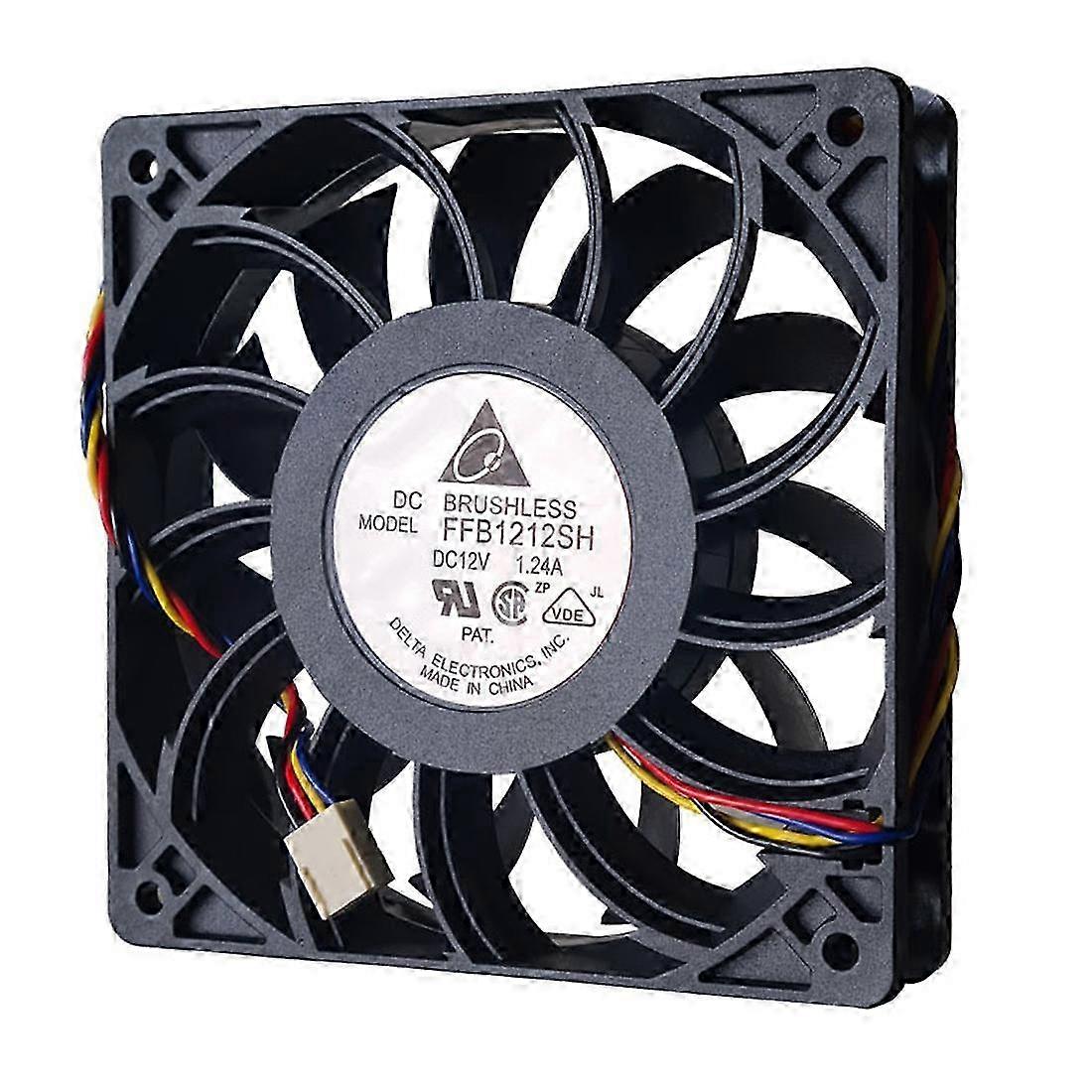 120Mm 12Cm High Speed Cooling Fan FFB1212SH 12025 12V 1.24A 4-Pin ...
