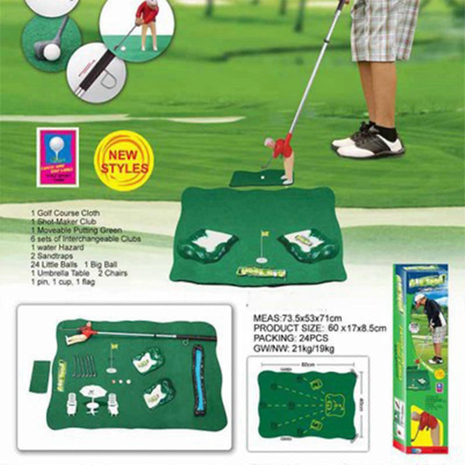 Mini Golf Game Set, Children Golf Toy Mini Golf Set with Attached a ...