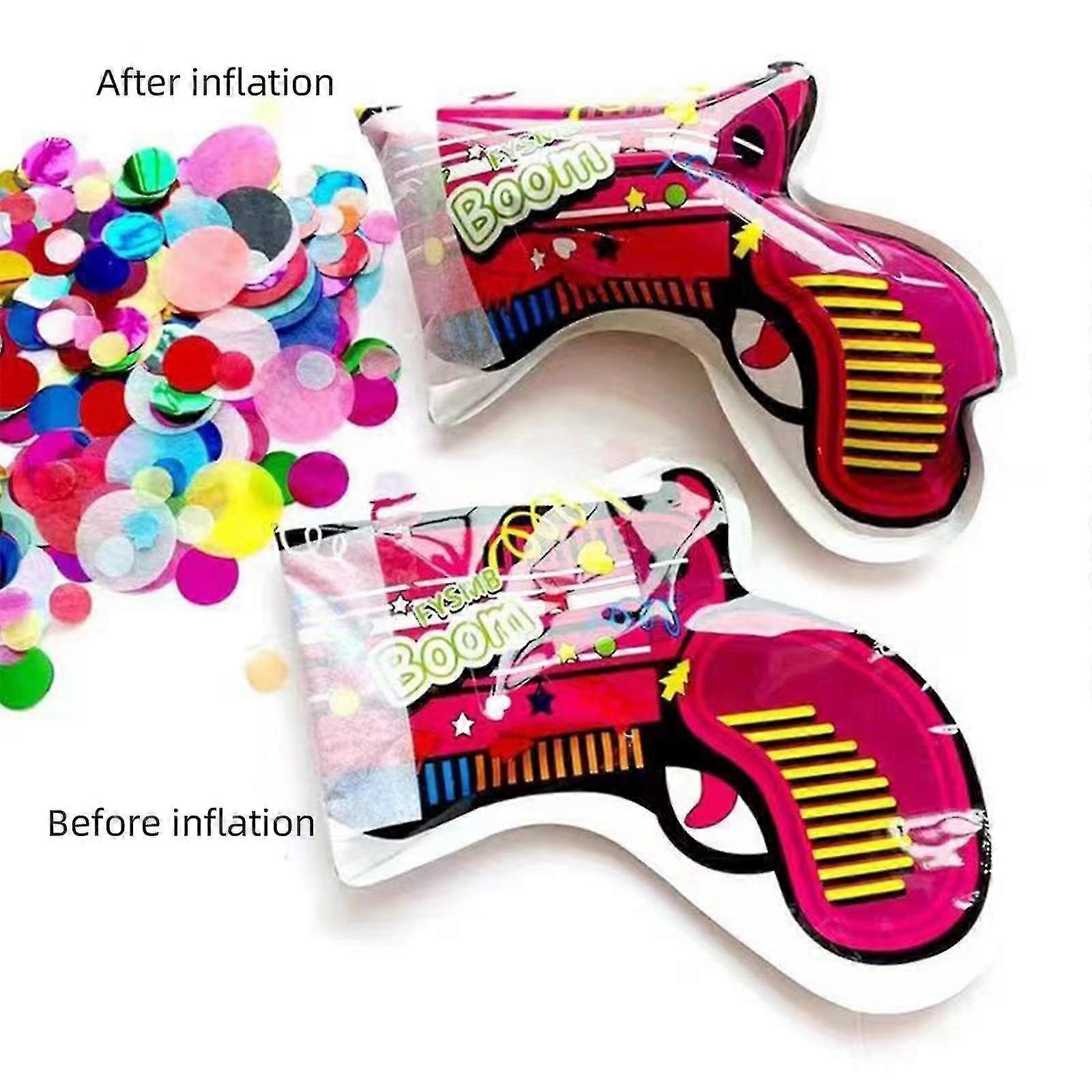 Inflatable Fireworks Gun Self-inflating Confetti Gun Party Toys ...