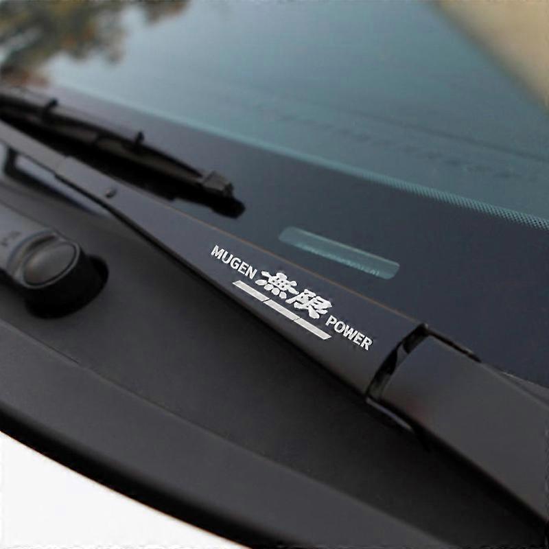 Metal emblem Auto Decor Decals Reflective Car Window Wiper Stickers For ...