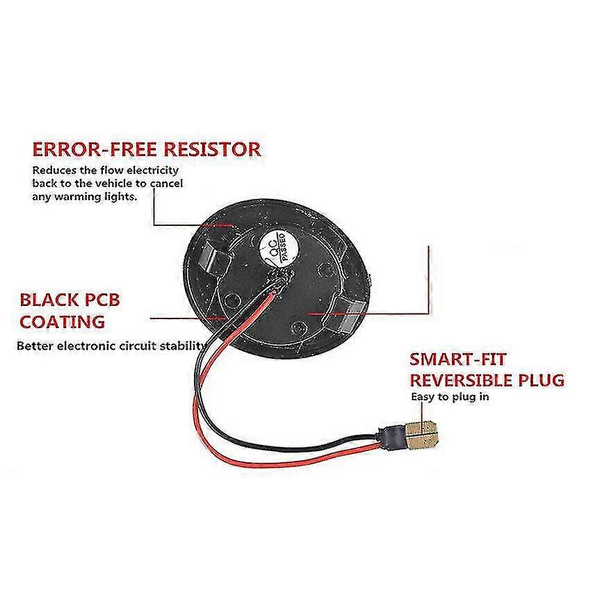 2pcs Truck Led License Plate Light 6000k White For F250 F350 1990-2014 ...