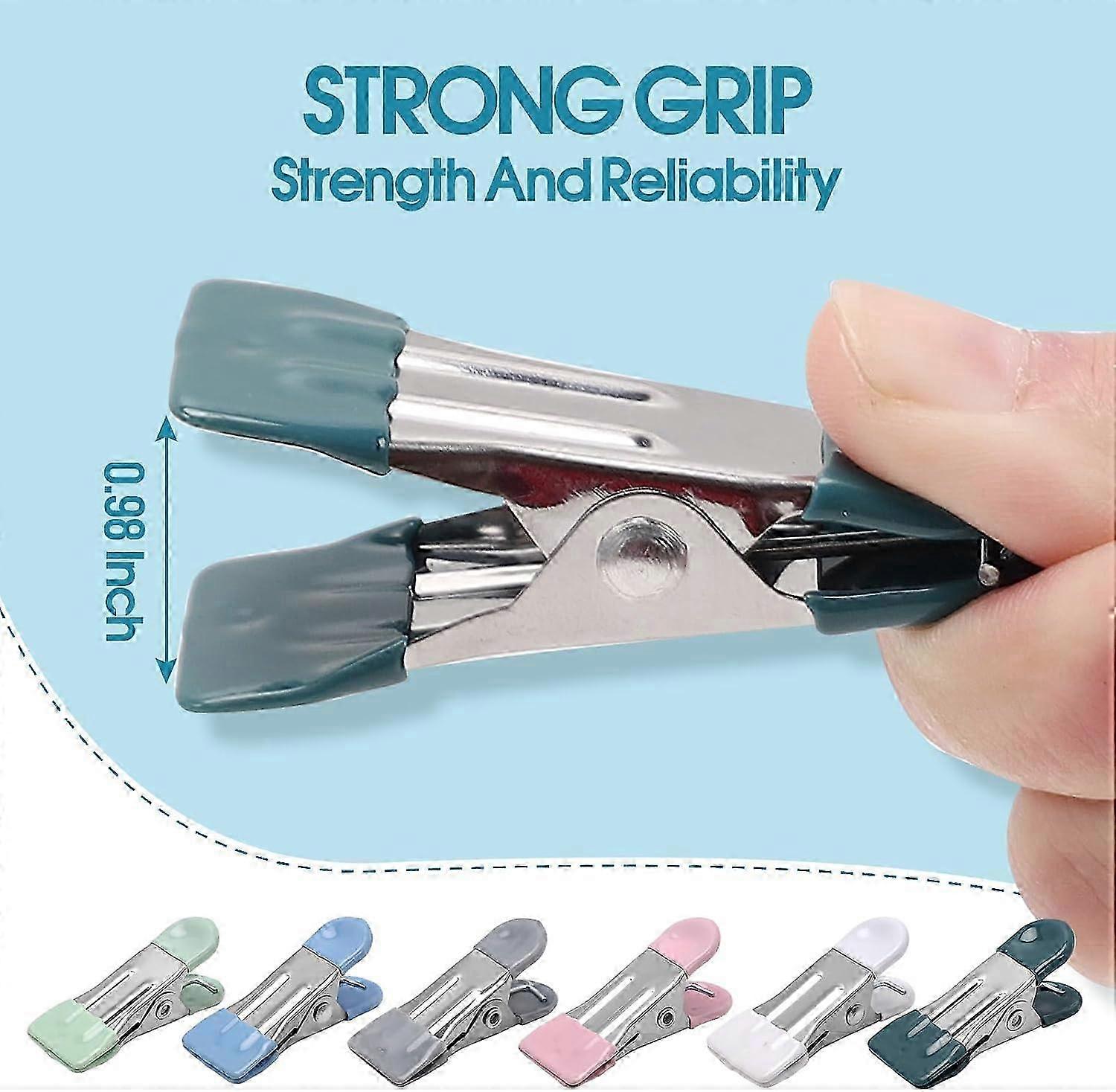 Clothes Pins Heavy Duty 30 Pack - 2.17 Inch Metal Chip Clips ...