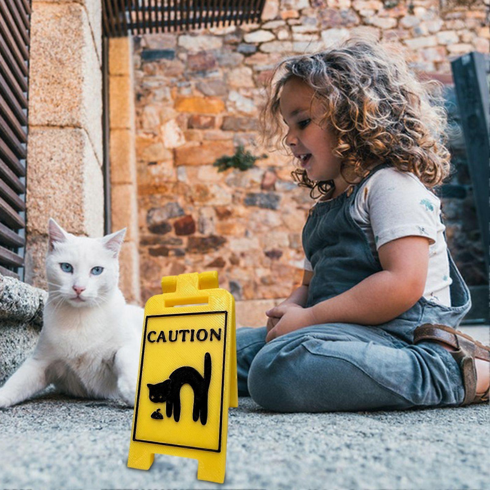 Cat Vomit Sign 3D Printed Vomiting Cat Sign Warning Sign Home Decor Cat ...