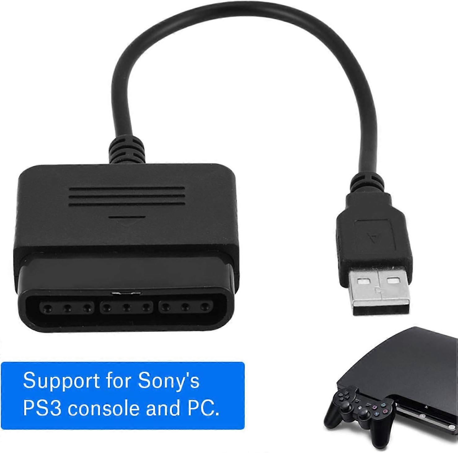 PS3 Converter, 2 PS2 Controller to USB Adapter Converter, Allows you to ...