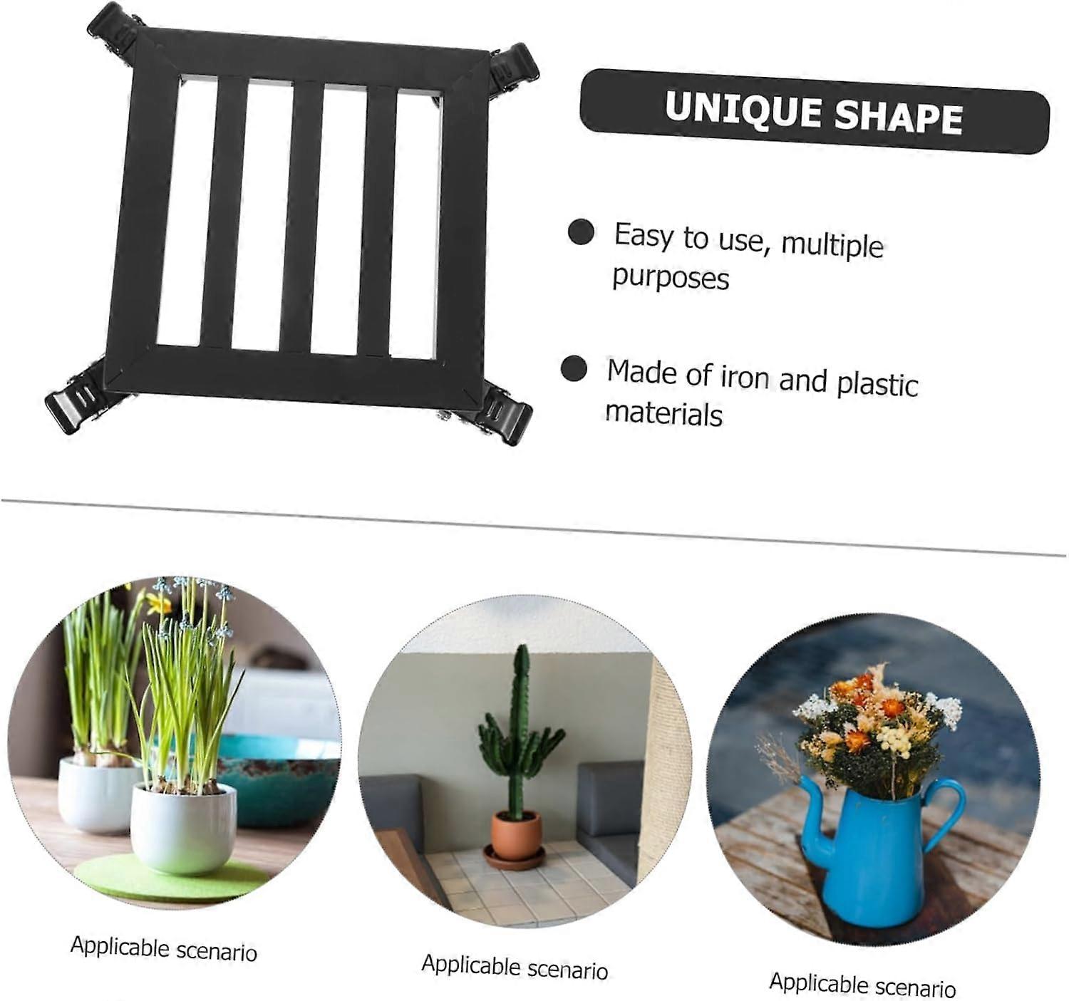 Metal Plant Stand With Durable Planter Base For Indoor And Outdoor Use ...